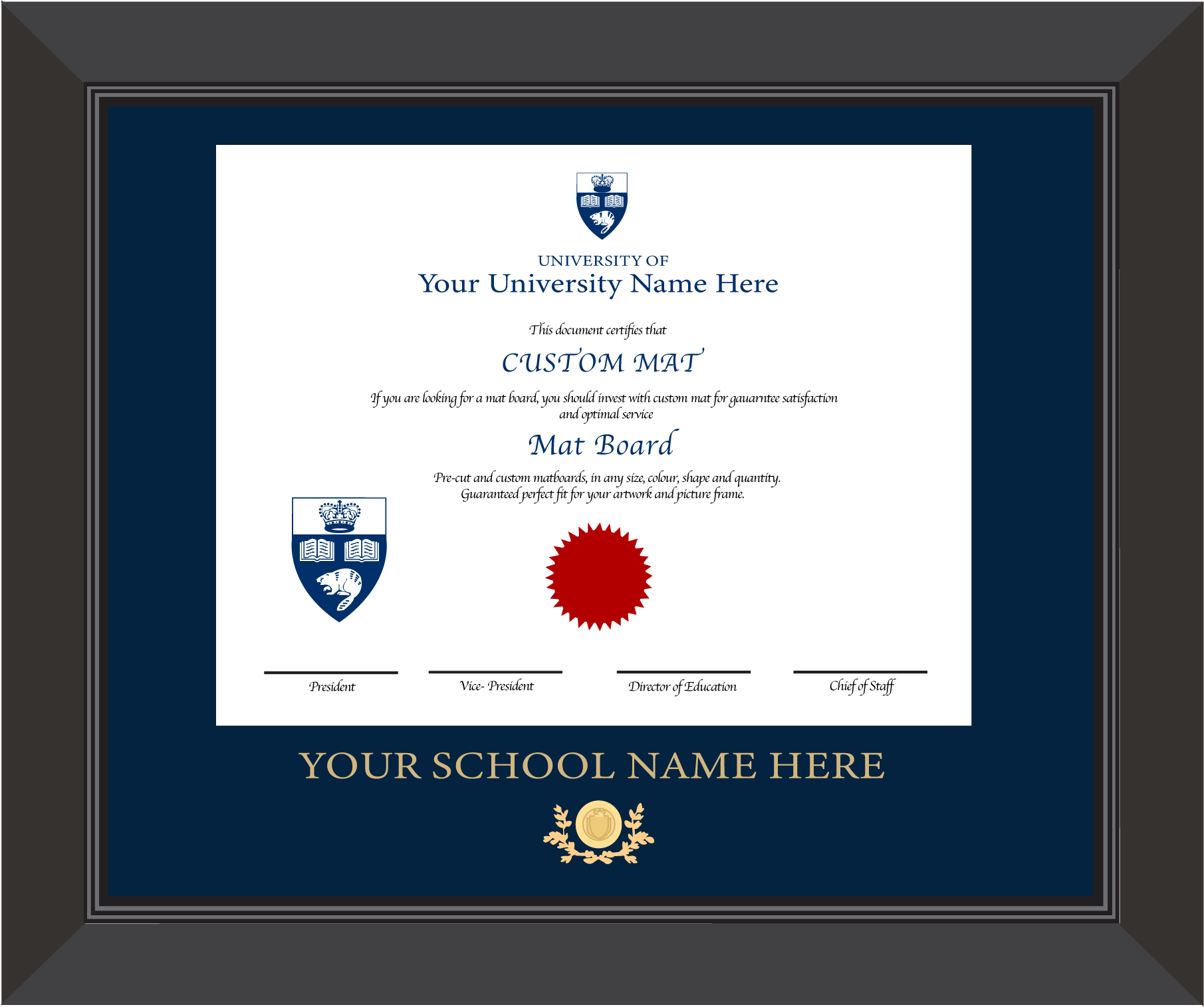 Customize your Matboard Online • Free Shipping to Canada & the USA ...