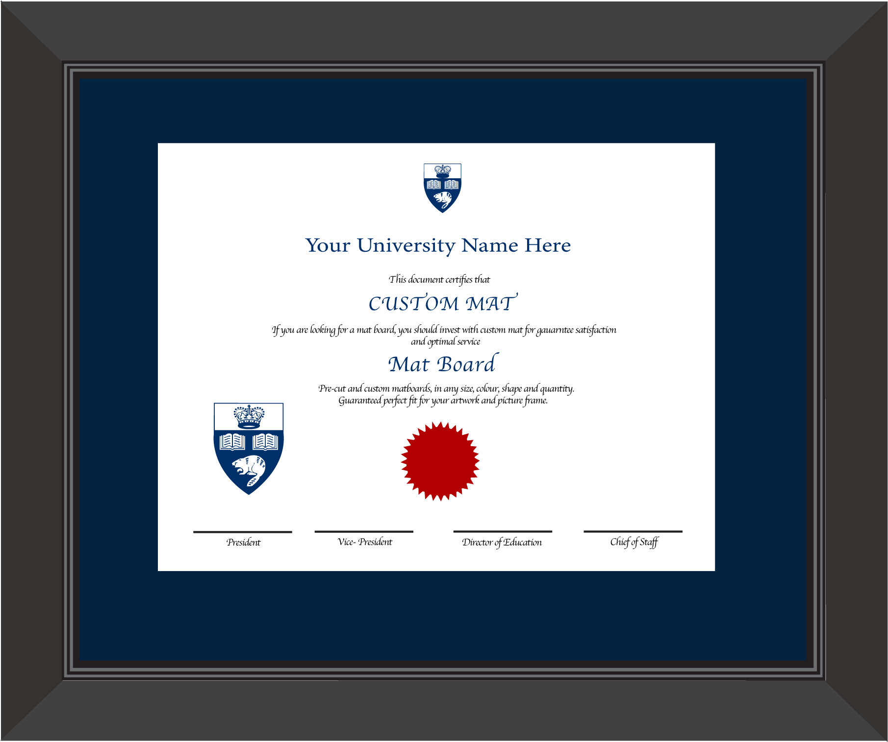 Customize your Matboard Online • Free Shipping to Canada & the USA ...